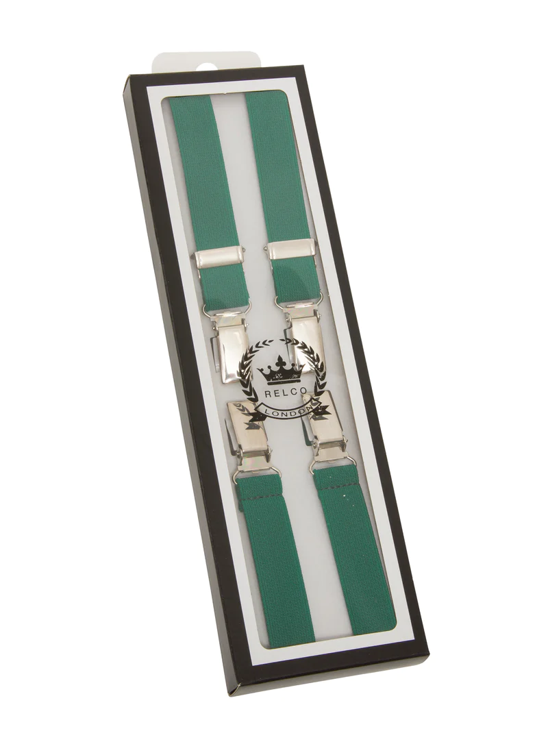 Relco Braces – Green – Rude Rebel Clothing